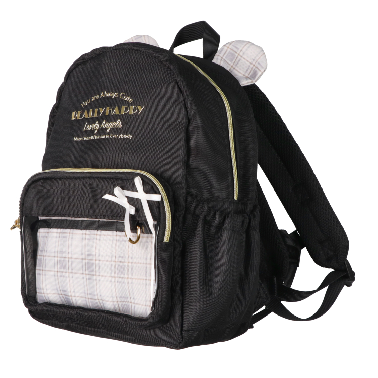 moujonjon 子供服 Kids Foret (キッズフォーレ) くま耳付き推し活リュック M，L B65653 : こどもの森e-shop Yahoo!店 - 通販 - Yahoo!ショッピング