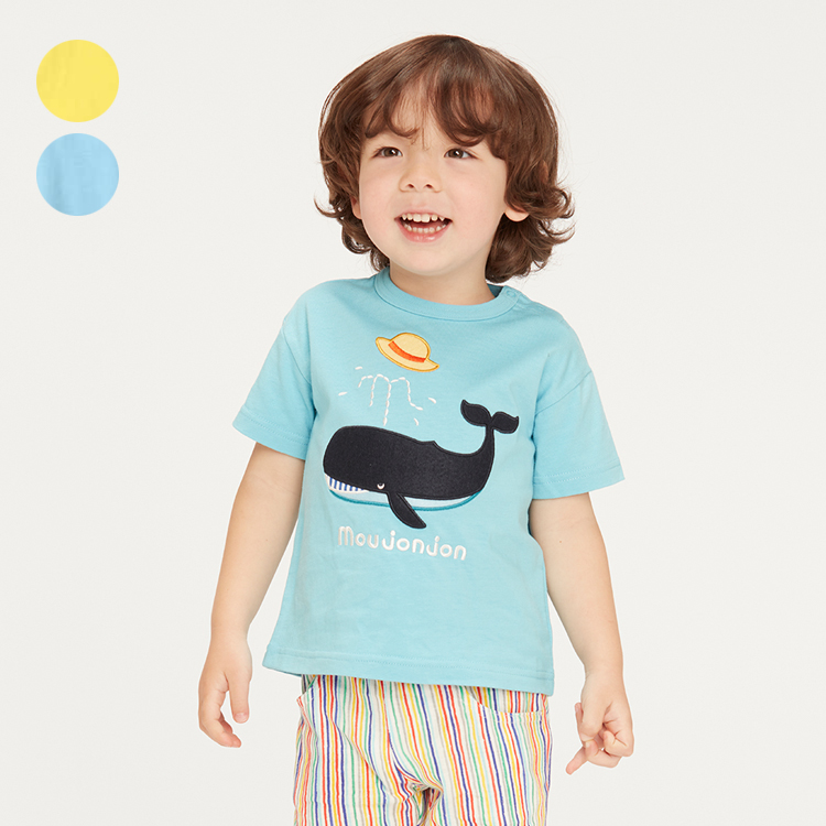 moujonjon 【再値下げ】【23夏セール30%OFF価格】 (ムージョンジョン) クジラアップリケ半袖Tシャツ キッズ 男の子 M30835 : こどもの森e-shop Yahoo!店 ...