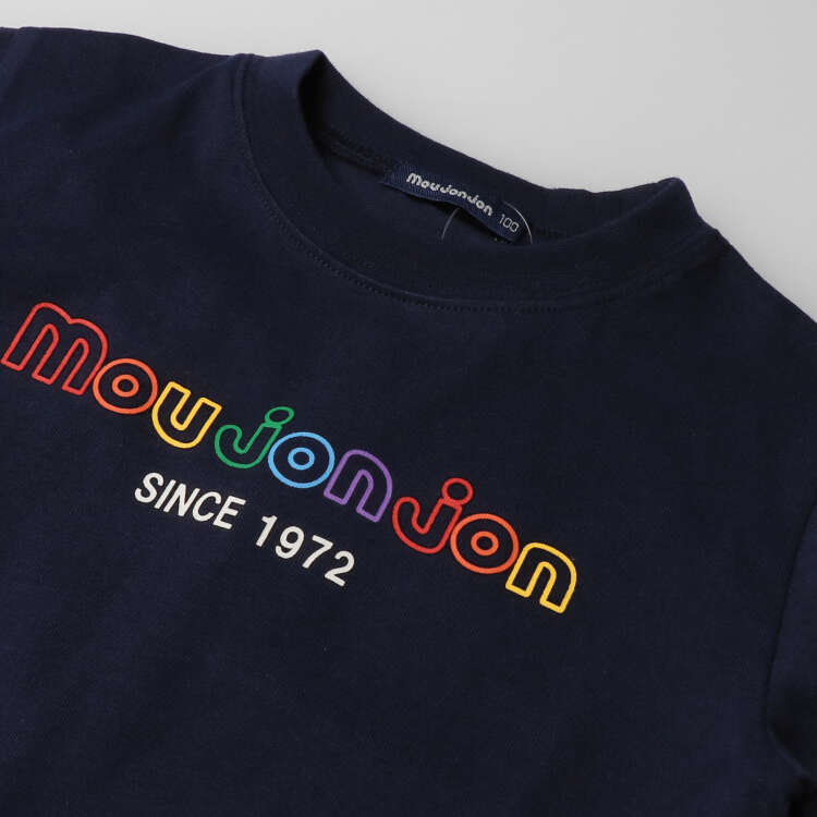 moujonjon（ムージョンジョン） アウトレット50%OFF価格 カラフルロゴプリント半袖Tシャツ 80cm〜140cm M32809 ...