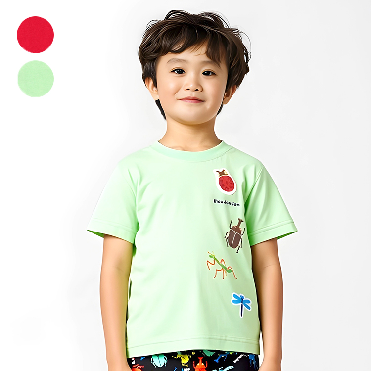 moujonjon 子供服 (ムージョンジョン) 昆虫プリント半袖Tシャツ 80cm 90cm 100cm 110cm 120cm M34853 : こどもの森e-shop Yahoo!店 ...