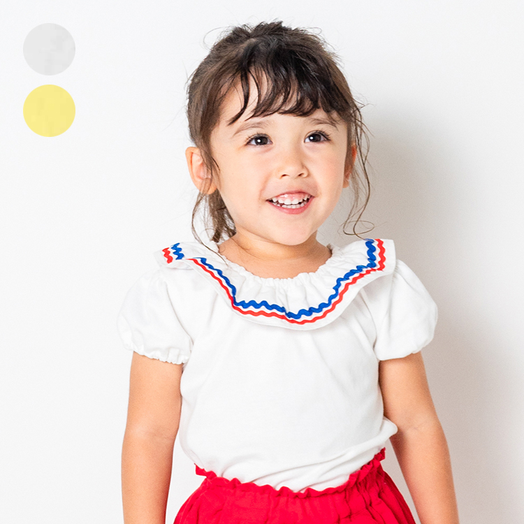 moujonjon 【再値下】【24夏SALE40%OFF価格】 (ムージョンジョン) ライン入り衿付き半袖Tシャツ 80cm〜140cm M42805 : こどもの森e-shop Yahoo ...