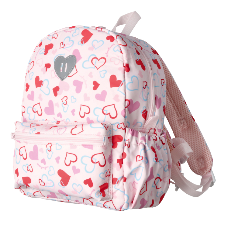 moujonjon（ムージョンジョン） 子供服 ハート総柄リュック S M L M87653 : こどもの森e-shop Yahoo!店 - 通販 - Yahoo!ショッピング