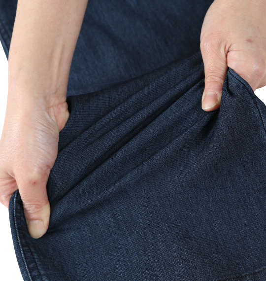 大きいサイズ ヒヤロン メッシュデニムイージーパンツ 3L 4L 5L 6L 7L