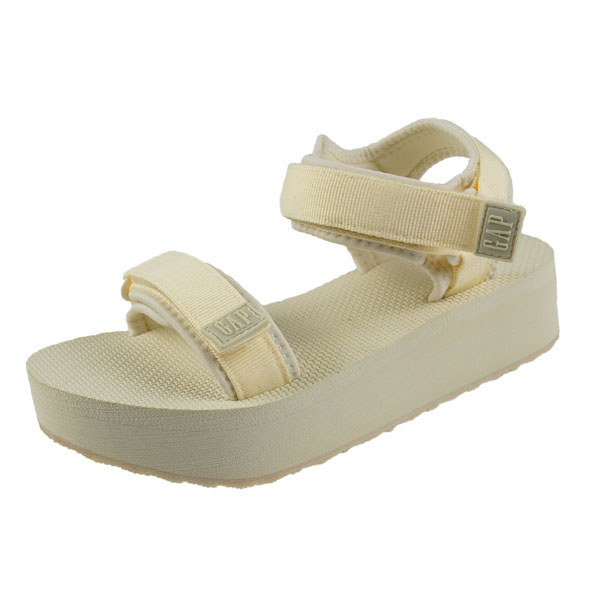 ギャップ GAP 厚底 テープサンダル GPL22421 ベージュ 黒 スポーツサンダル マジックテープ ビーチサンダル スポサン カジュアル スポーティ送料無料 レディース ...