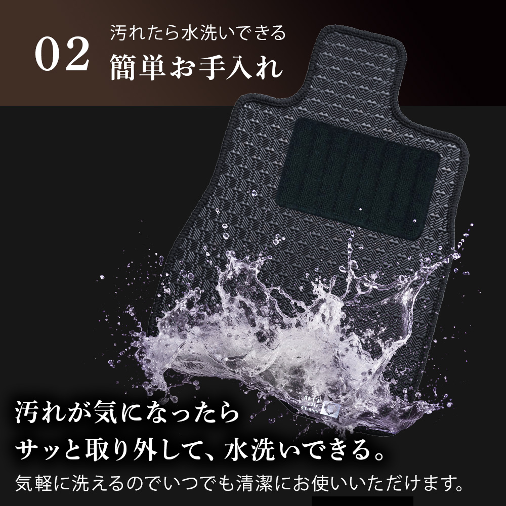 【ポイント5倍】ホンダ 新型 フリード クロスター 6人乗り GT 系 フロアマット 1台分＋ロングタイプステップマット【クラシックラバー ...
