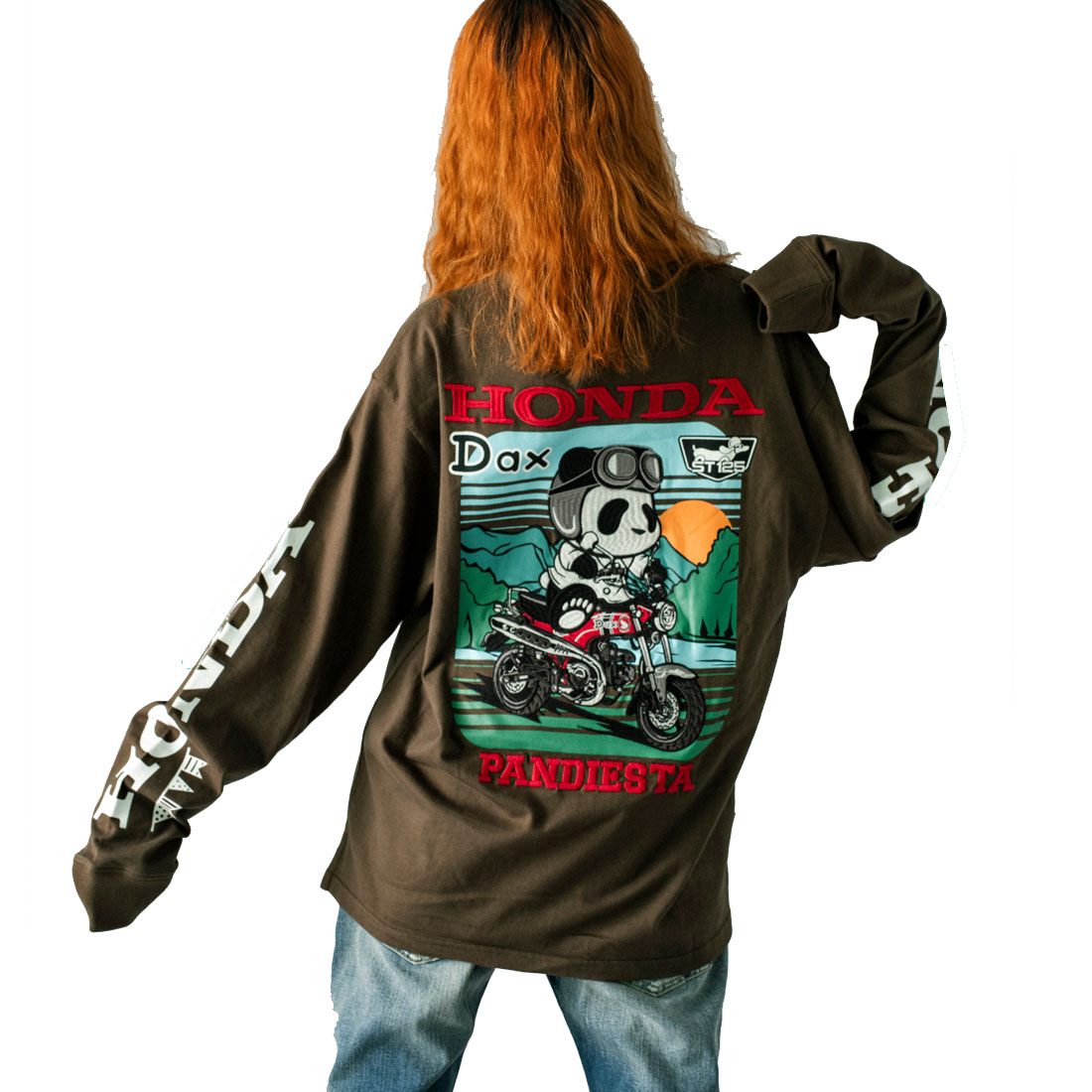 ホンダ Honda パンディエスタ PANDIESTA コラボ ロング Tシャツ パンダ DAX125 和柄 533504 送料無料 ...