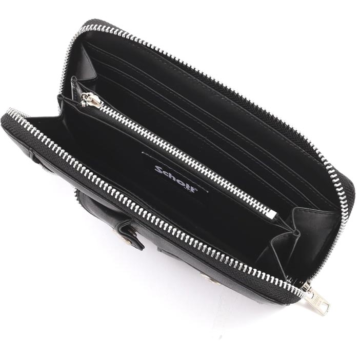 Schott(ショット) ミニライダース LEATHER RIDERS ZIP WALLET レザー