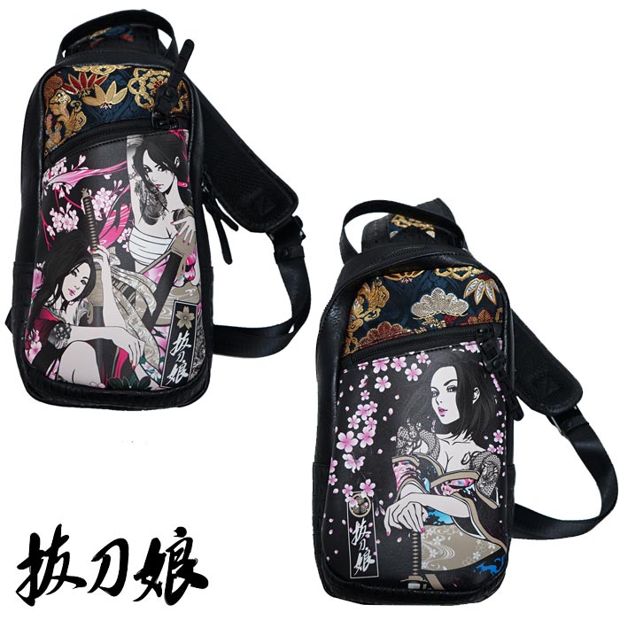 抜刀娘 バットウムスメ 絡繰魂 和柄 ボディ ショルダー バッグ BAG 鞄