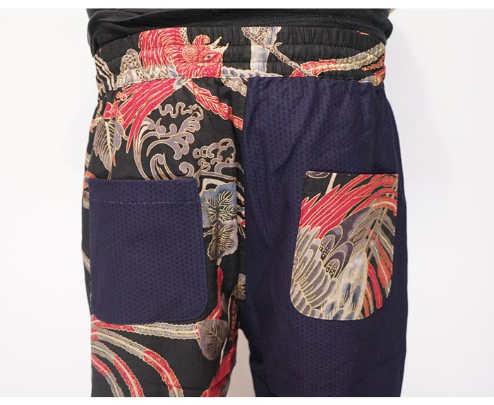 ちぎり CHIGIRI 和柄 メンズ パンツ イージーパンツ 切換え CHS63-1582