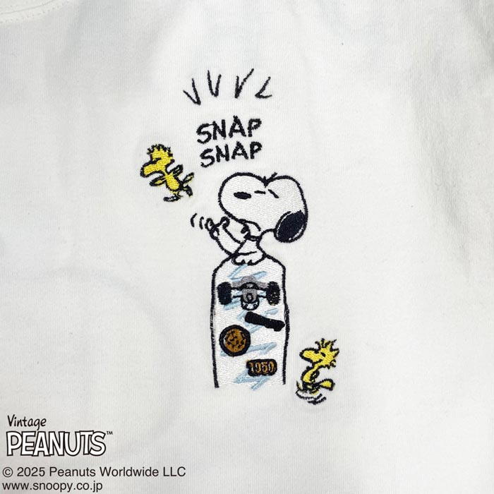 フラッグスタッフ FLAGSTAFF スヌーピー コラボ Tシャツ 半袖 刺繍