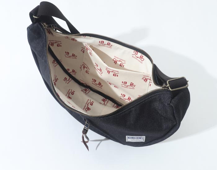 児島ジーンズ KOJIMA GENES 三日月型 ショルダー バッグ BAG 鞄 日本製