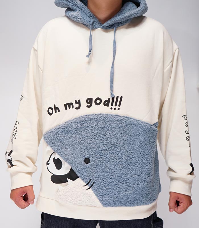 パンディエスタ PANDIESTA プルパーカー メンズ ユニセックス パンダ ビッグサイズ なりきりシャーク 和柄 533472 送料無料 ...