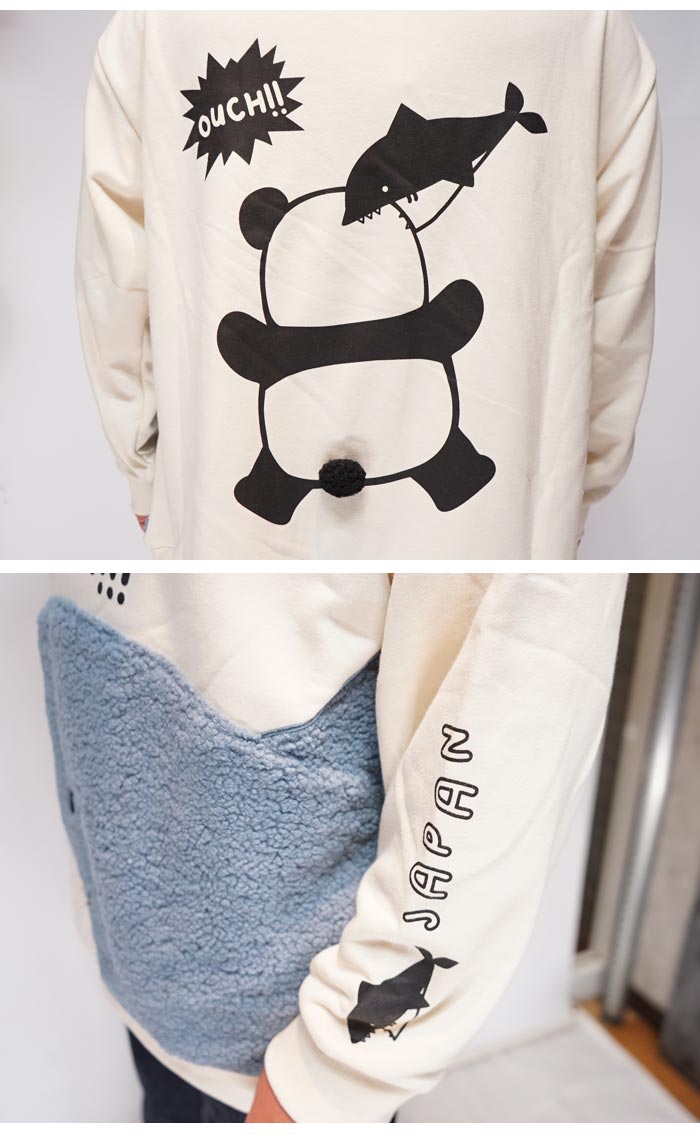 パンディエスタ PANDIESTA プルパーカー メンズ ユニセックス パンダ ビッグサイズ なりきりシャーク 和柄 533472 送料無料 ...