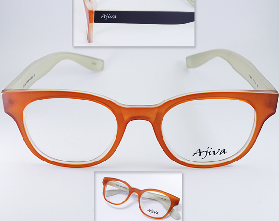 メガネ 度付 Ajiva Eyewear 超弾力性新素材 (グリルアミドTR-90素材) Brown 軽量 ボストン型 眼鏡一式 送料無料 ...
