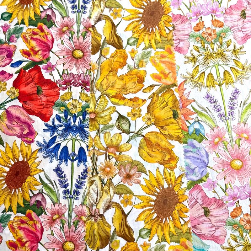 LIBERTY FABRICS リバティプリント イタリア製タナローン生地＜Floral Muse＞(フローラル・ミューズ)【ピンク系 ...