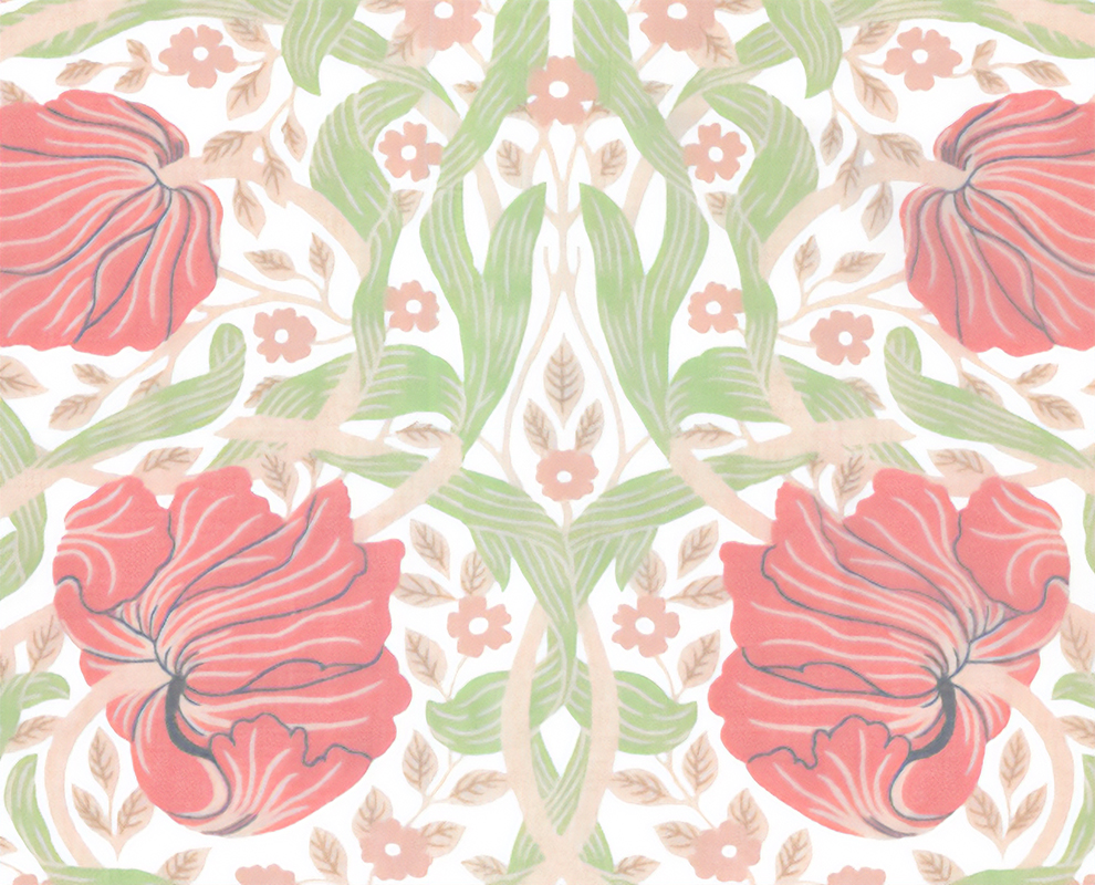 moda fabrics William Morris ウィリアムモリス オパール生地＜Pimpernel＞(ピンパネル)GRASS ...