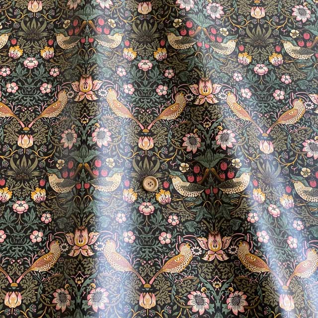 moda fabrics William Morris ウィリアムモリス オックスラミネート生地＜Strawberry Thief ...
