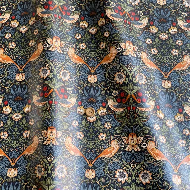 moda fabrics William Morris ウィリアムモリス オックスラミネート生地＜Strawberry Thief ...