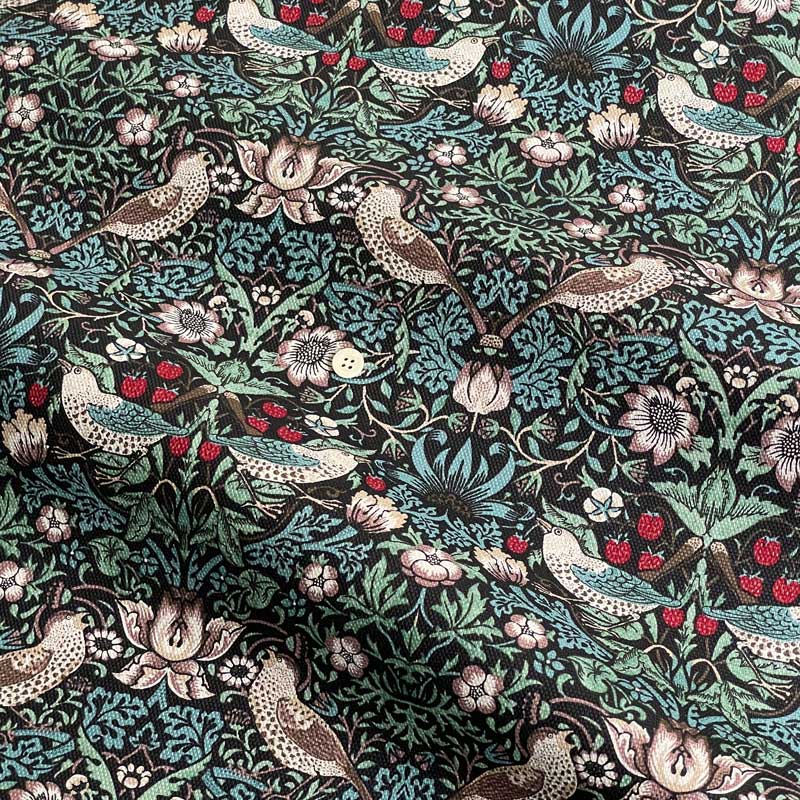 moda fabrics(モダ・ファブリックス)William Morris ウィリアムモリス オックス生地＜Strawberry Thief ...