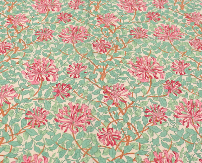 moda fabrics(モダ・ファブリックス)William Morris ウィリアムモリス シーチング生地＜Honeysuckle ...