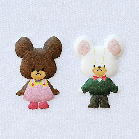 くまのがっこう ふくらむアップリケ アイロン接着ワッペン ジャッキー はなかんむり/フェイス/レトロガーリー アップリケ 刺繍 H458-421 : リバティプリントショップmerci ...