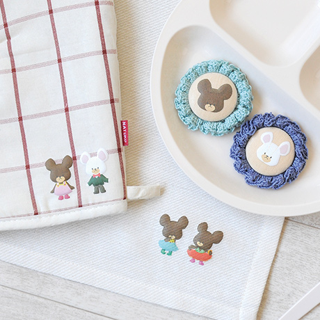 くまのがっこう ふくらむアップリケ アイロン接着ワッペン ジャッキー はなかんむり/フェイス/レトロガーリー アップリケ 刺繍 H458-421 : リバティプリントショップmerci ...