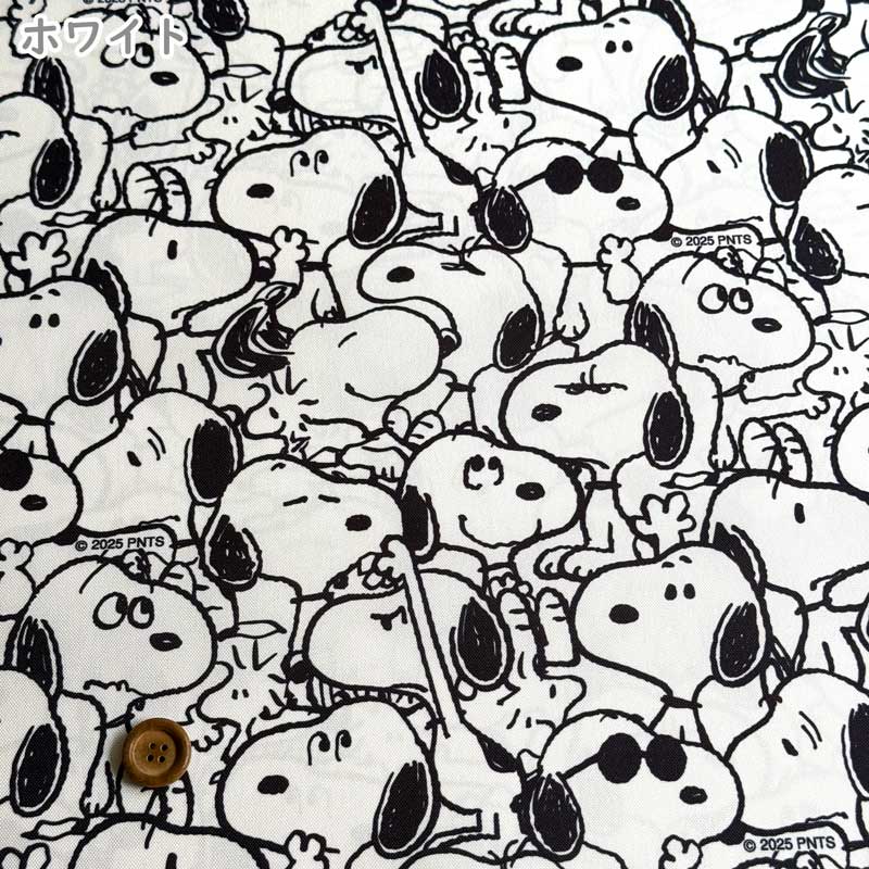 スヌーピーSNOOPY モノトーン ポリエステルオックス カーキ/ホワイト/ブラック (ピーナッツPEANUTSキャラクター・入園入学通園通学 ...