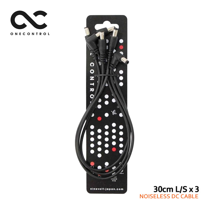One Control ノイズレスDCケーブル 30cm L/S 3本セット ワンコントロール : 楽器のことならメリーネット - 通販 - Yahoo!ショッピング