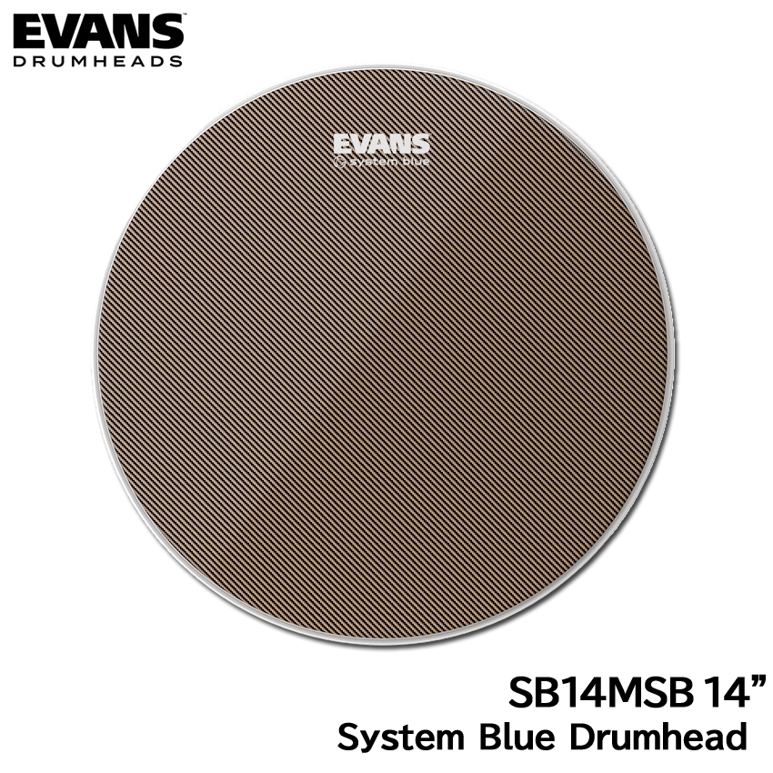 EVANS エヴァンス マーチングスネアヘッド System Blue Snare SB14MSB 14インチ : 楽器のことならメリーネット ...