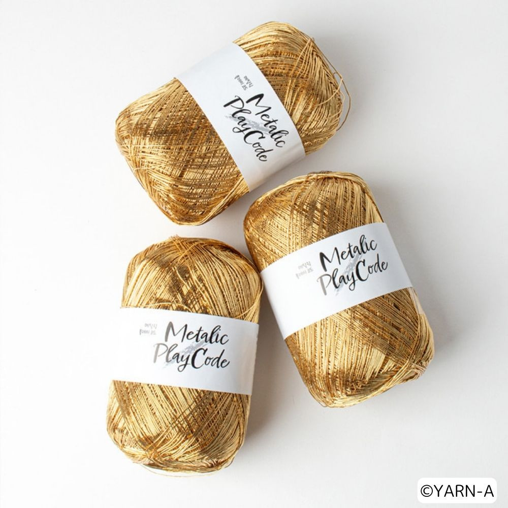 韓国毛糸 SNS話題 毛糸 編み物 編み糸 かぎ針編み 棒針編みMetallic Play Code (70g) メタリックプレイコード メタリックコード メタル糸 メタリック糸 : エム ...