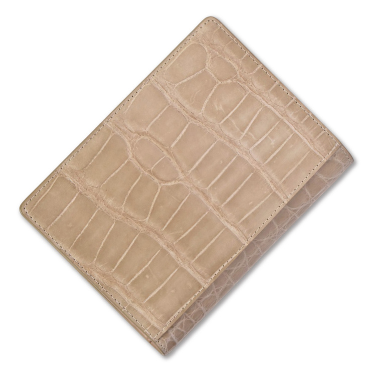 MGSABLE カードフォルダー クロコダイル レディース シャイニング 本革