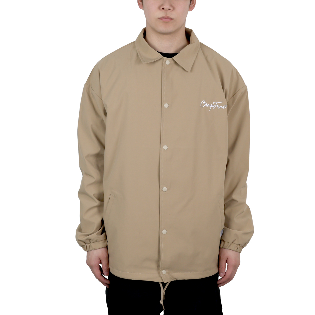 コーチジャケット メンズ ワンポイント アメカジ ストリート コットン ジャケット 春 秋 紺 アウター おしゃれ CAMPFREE ...