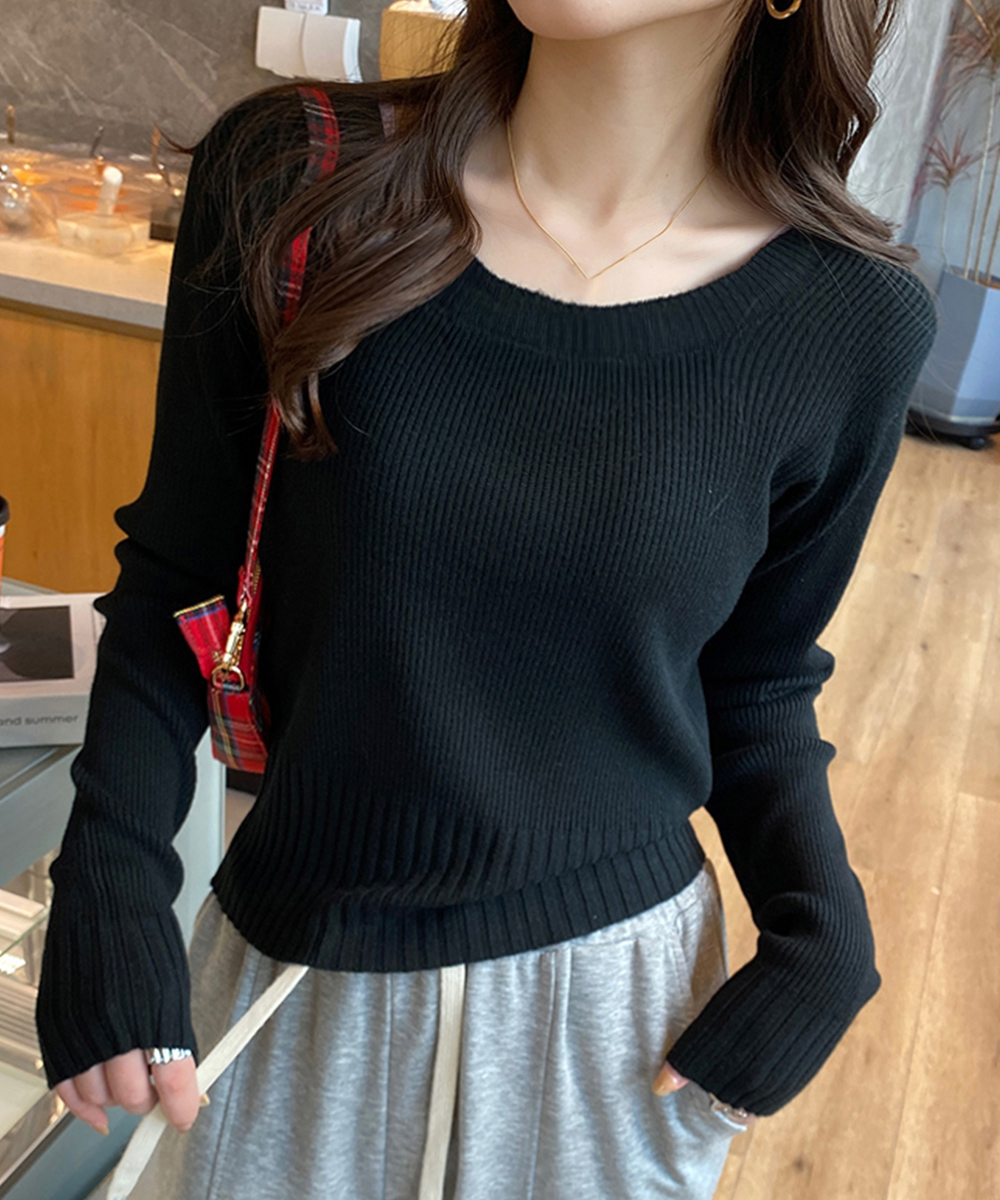miniministore（ミニミニストア） ニットトップス ラウンドネック 春秋冬【ネコポス投函】 : miniministore - 通販 ...