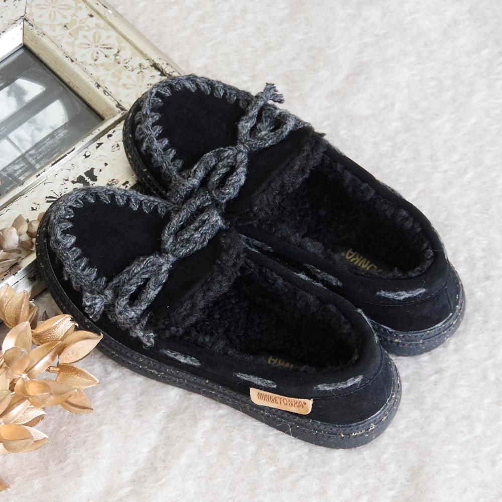 Minnetonka（ミネトンカ） 再値下げ 【60％OFF】 ミネトンカ公式 ニットステッチボアモカシン【24M08】 モカシン スエード 本革 フラットシューズ : ミネトンカ公式 ...