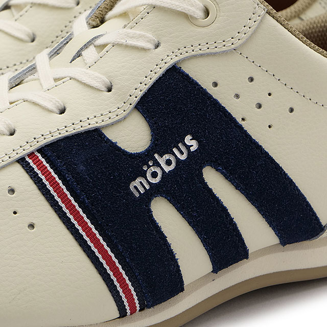 モーブス mobus メンズ スニーカー ロストック M-2303T-1331 SS23 ROSTOCK 靴 CREAM NAVY ベージュ系 ...