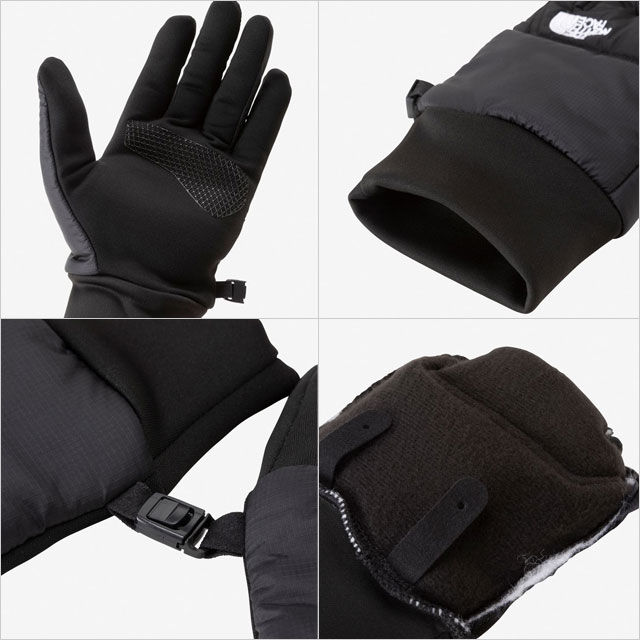 THE NORTH FACE（ザ ノースフェイス） ヌプシイーチップグローブ NN62310-K FW23 Nuptse Etip Glove メンズ・レディース TNF スマホ対応 手袋 ...