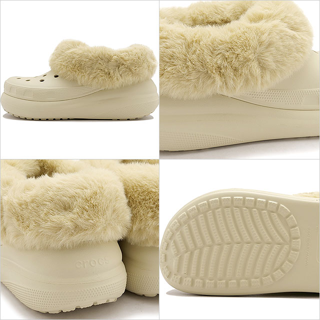 クロックス crocs レディース サンダル ファー エバー クラッシュ 208446-2Y2 FW23 FUREVER CRUSH 厚底 ...