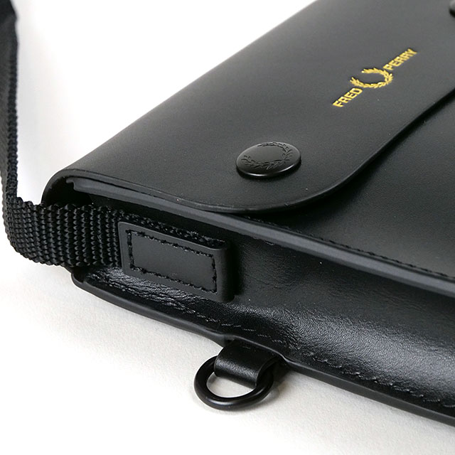 FRED PERRY フレッドペリー バーニッシュドレザー ポーチ L4331-102 BURNISHED LEATHER POUCH メンズ ...
