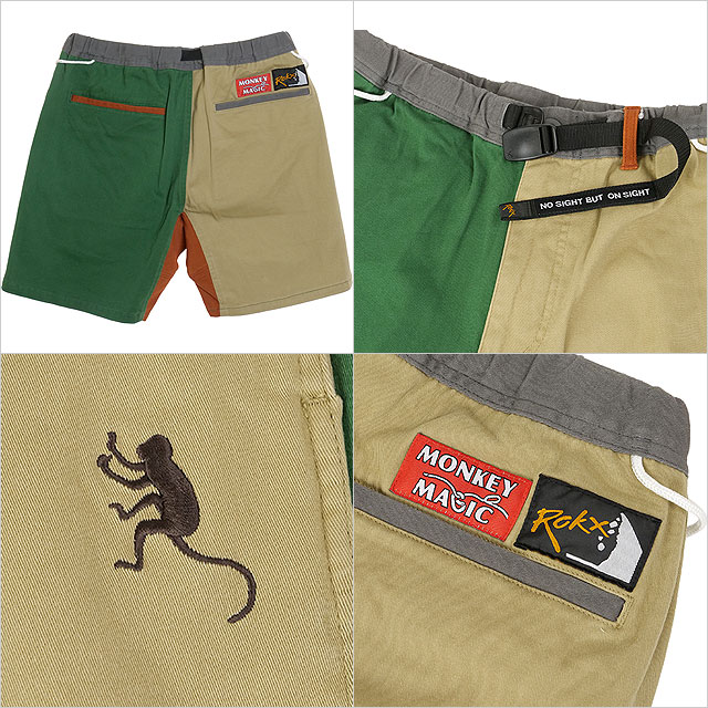 コラボ ロックス ROKX メンズ モンキーマジック ストリートショート ニューマルチカラー RXMS243038M SS24 M.M ...