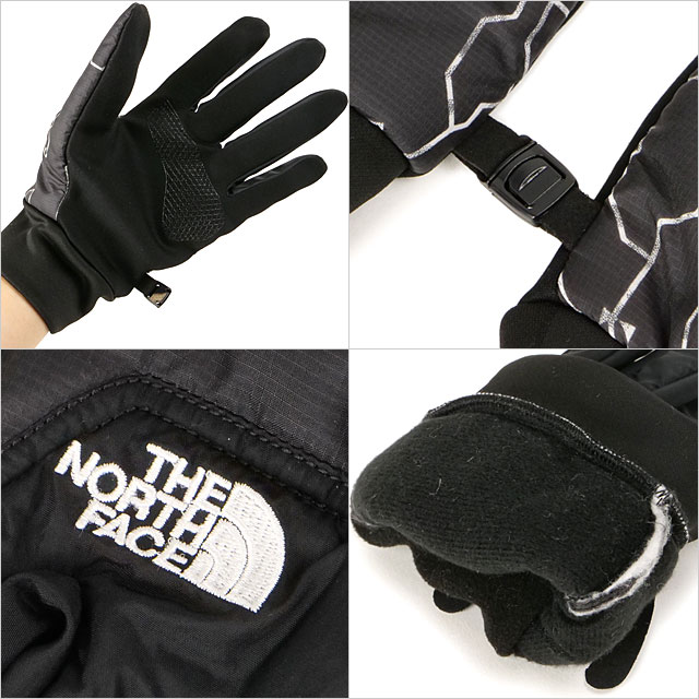 ザ・ノース・フェイス THE NORTH FACE ヌプシイーチップグローブ NN62310-KB FW24 Nuptse Etip Glove TNF 手袋 スマホ対応 中綿入り ブラック ...
