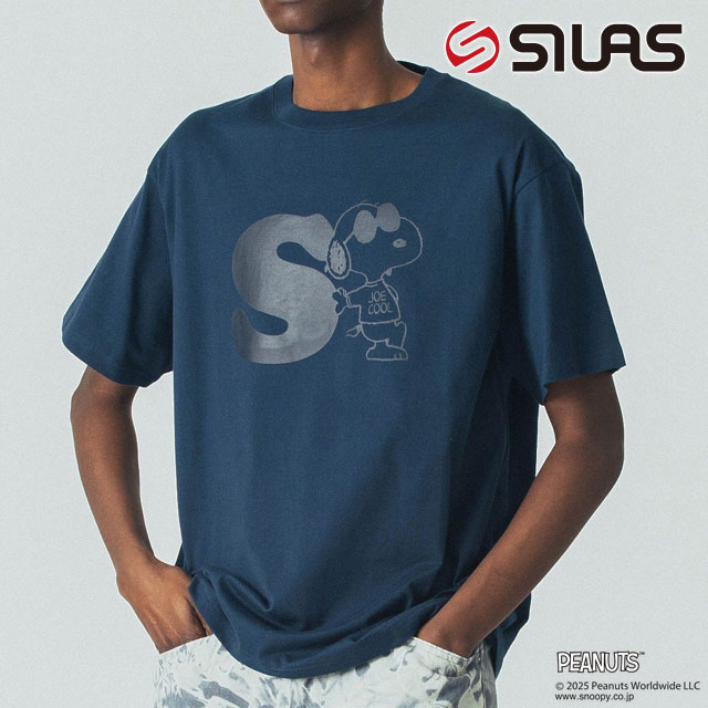 SILAS コラボ サイラス ピーナッツ ジョークール ショートスリーブTシャツ 110252011027 SU25 SILAS×PEANUTS JOE COOL SS TEE スヌーピー ...
