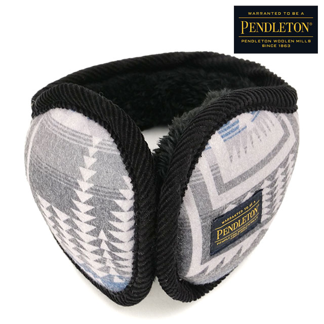PENDLETON ペンドルトン フランネルイヤーマフ PDT-000-253032 FW25 FLANNEL EAR MUFF 耳当て イヤーマフラー 防寒 中綿 CHARCOAL 正規取扱 ...