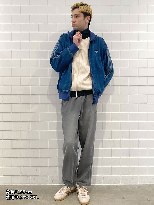 adidas Originals アディダス オリジナルス メンズ アディカラー デニム ファイヤーバード トラックトップ CV103 ...