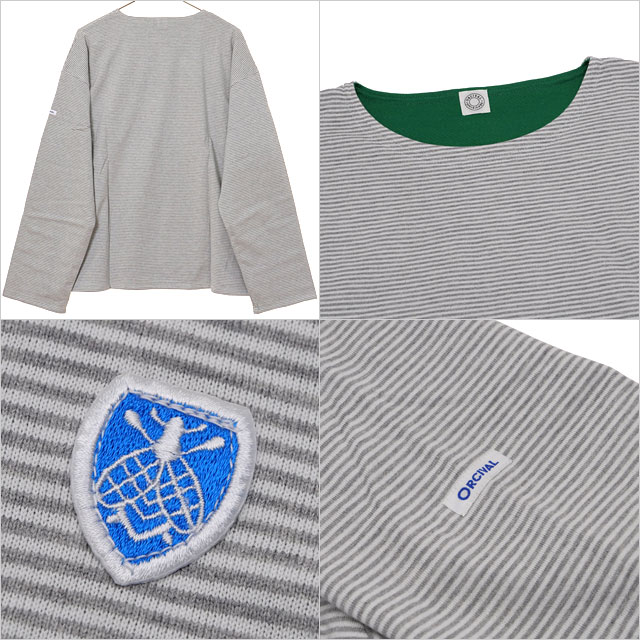 ORCIVAL（オーシバル） ボートネック ロングスリーブプルオーバー OR