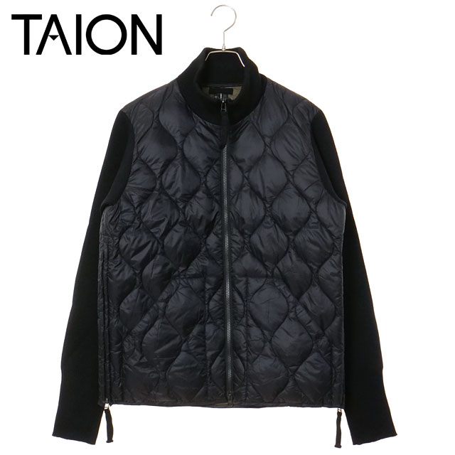 TAION（タイオン） ミリタリー ハイネックニット＋ダウン TAION
