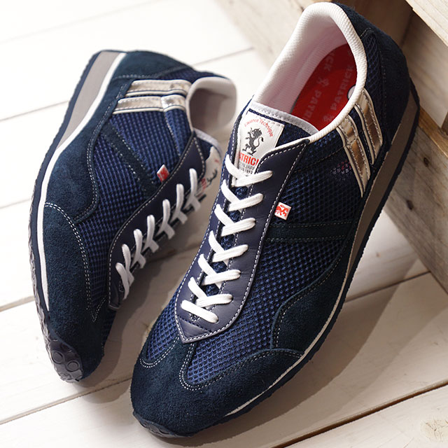 返品交換送料無料 パトリック PATRICK スニーカー クール・スタジアム C-STADIUM 27212 メンズ・レディース 日本製 NVY 紺 ネイビー系／復刻カラー ...