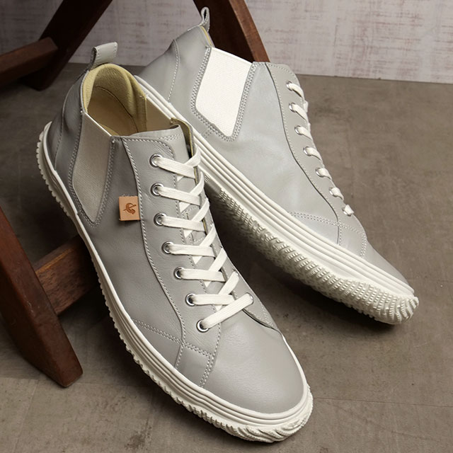 SPINGLE（スピングル） 返品交換送料無料 サイドゴア SPM442-08 SS23 SPM-442 日本製 カンガルーレザー MOVE スピングルムーブ Light-Gray ライト ...