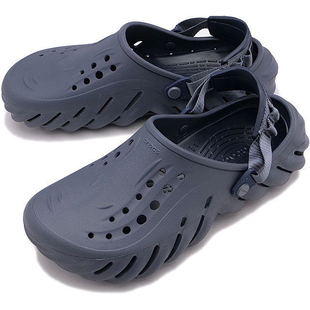 crocs（クロックス） サンダル エコー クロッグ 207937-4EA SS23 Echo Clog メンズ・レディース 軽量 オフィス ...