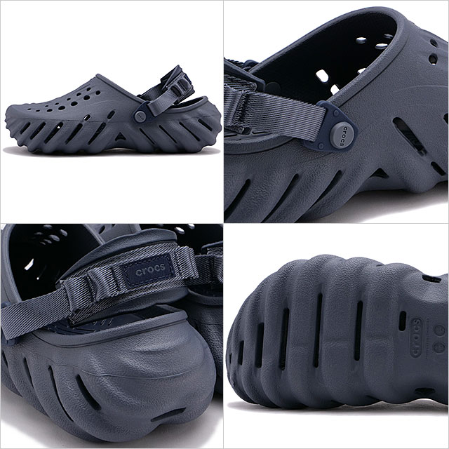 crocs（クロックス） サンダル エコー クロッグ 207937-4EA SS23 Echo Clog メンズ・レディース 軽量 オフィス ...