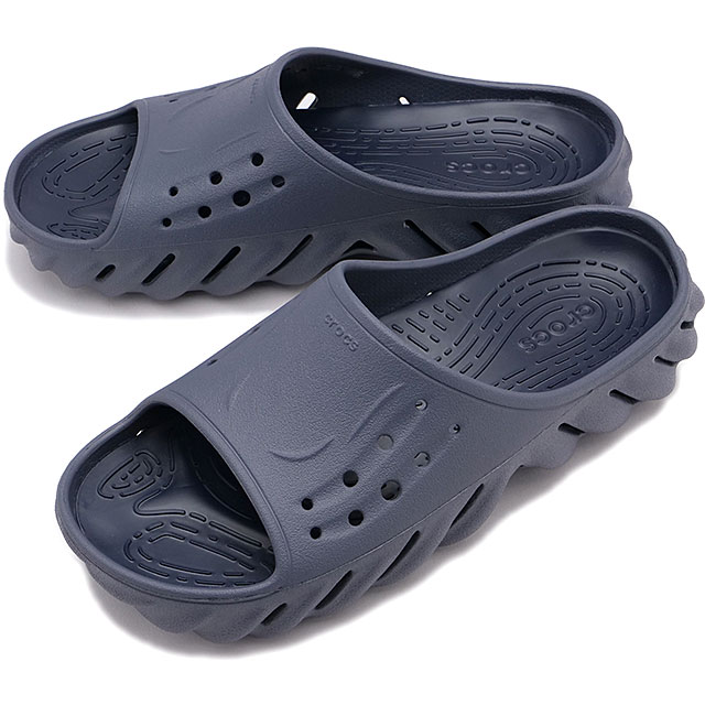 crocs（クロックス） サンダル エコー スライド 208170-4EA SS23 Echo Slide メンズ・レディース 軽量 シャワー ...